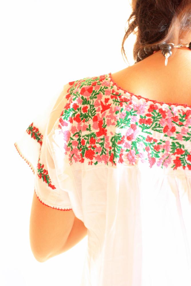 Handmade Mexican Dress from Aida Coronado San Antonino embroidered ...